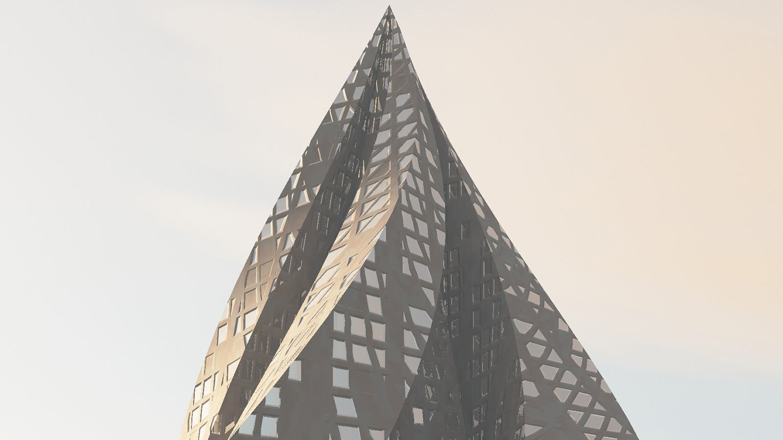 Pyramid skyscraper 3D model | CGTrader