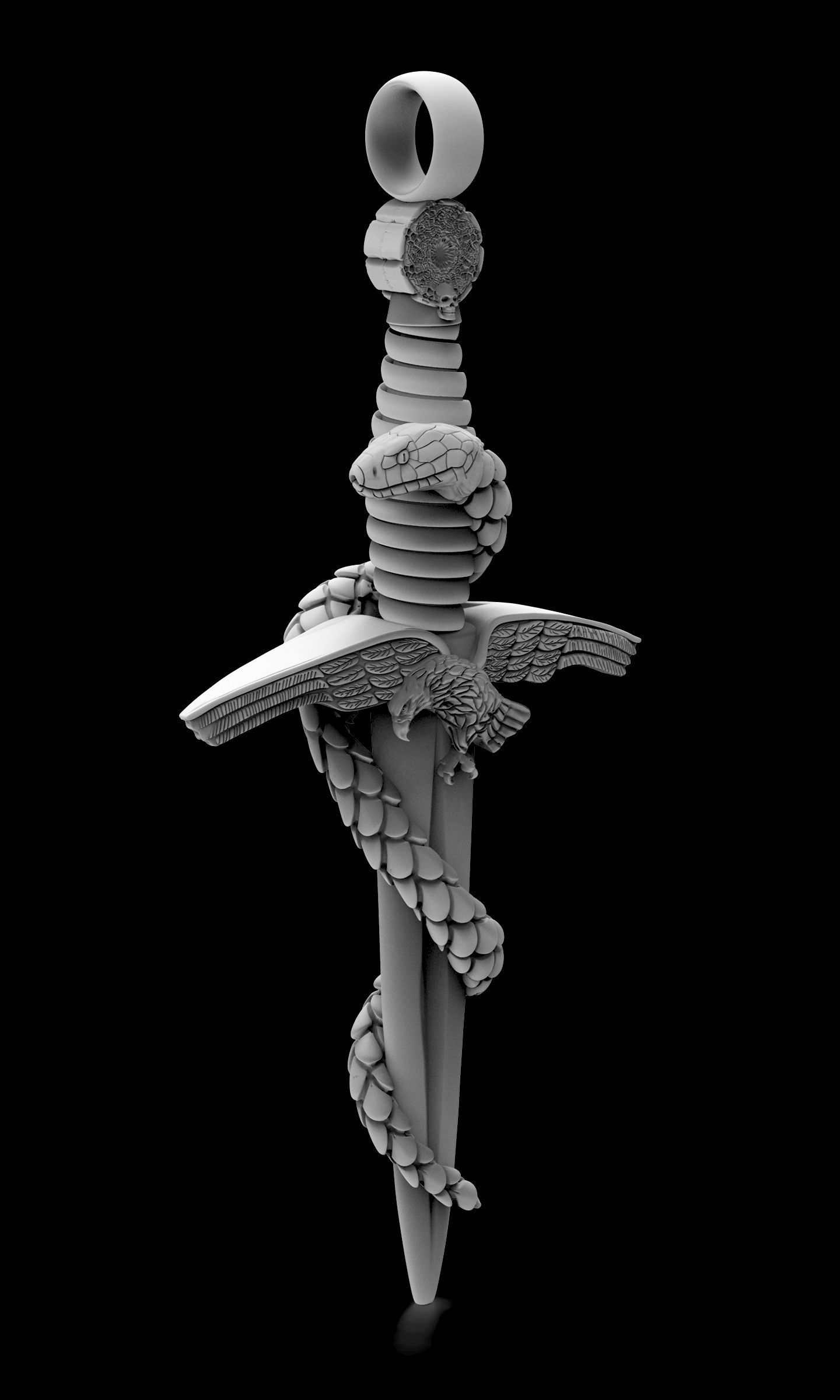 EAGLE SWORD 3D model 3D printable | CGTrader