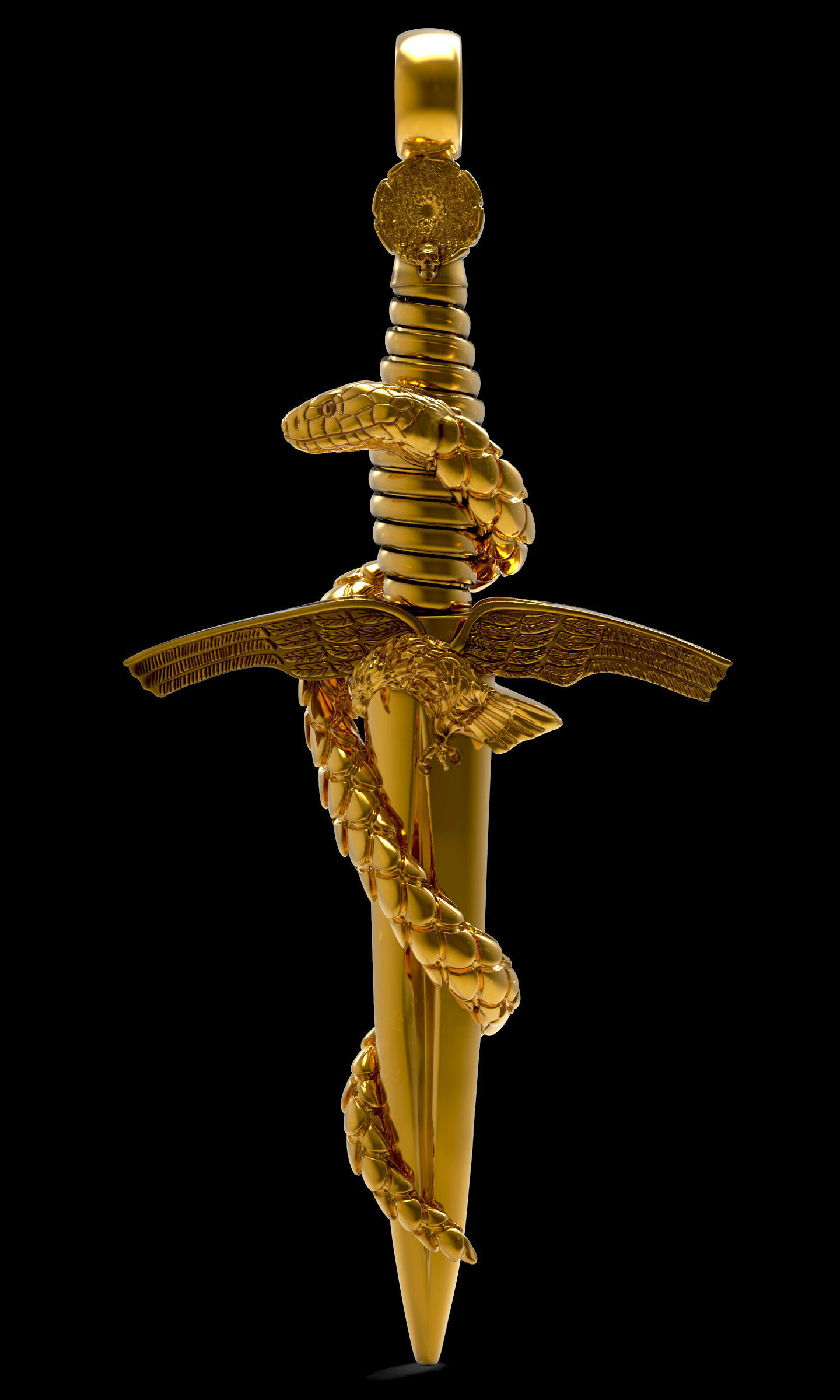 EAGLE SWORD 3D model 3D printable | CGTrader