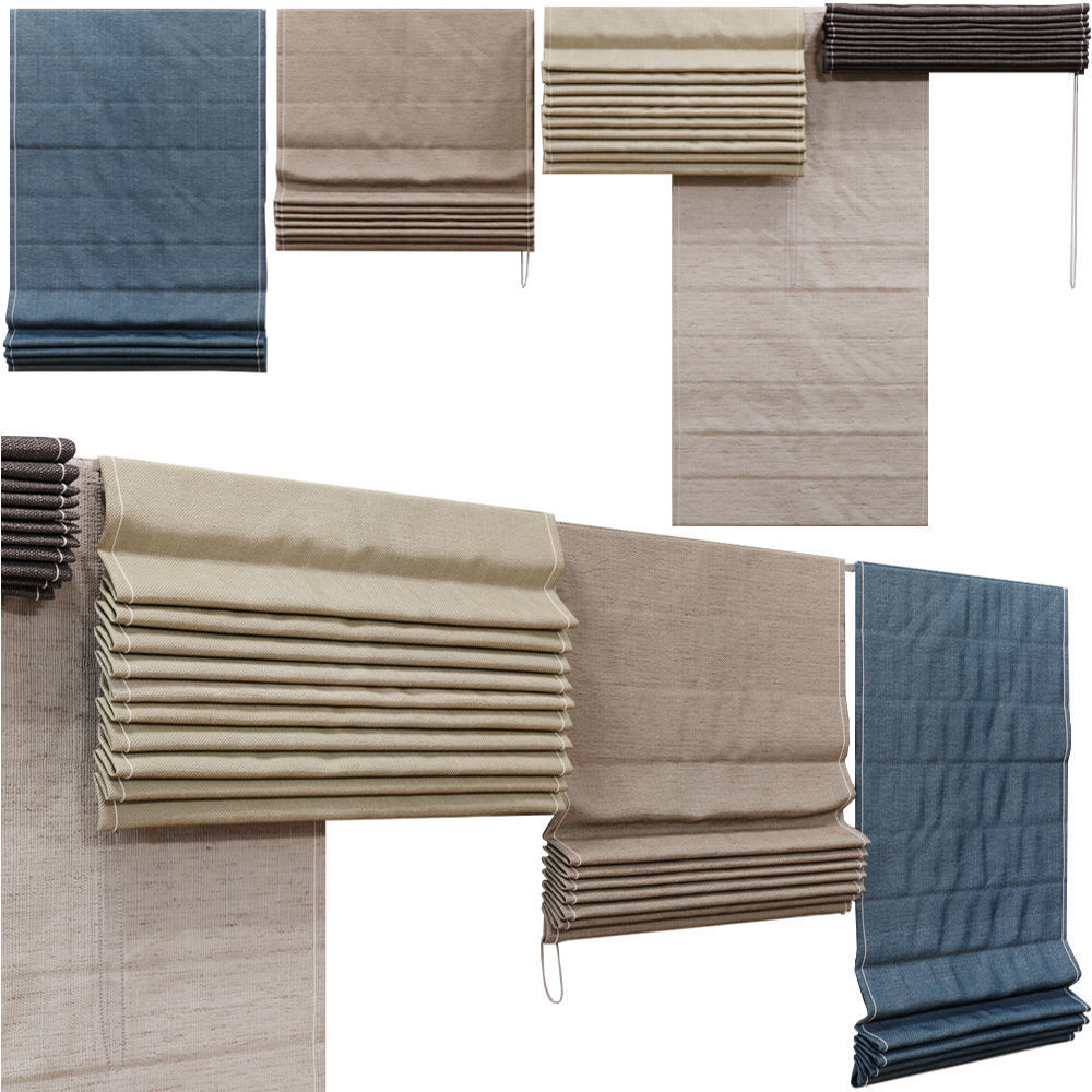 Rome curtain set 3D model | CGTrader