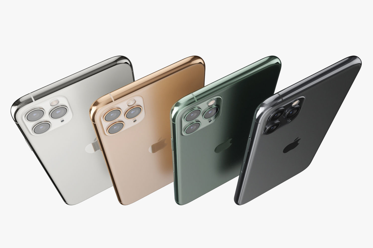 Apple iPhone 11 Pro Max All colors 3D model | CGTrader