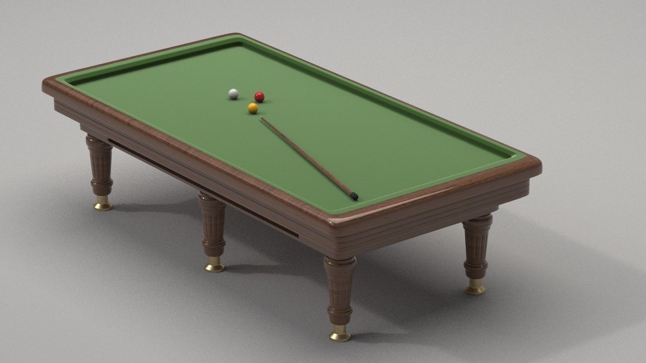 pool table free 3D model | CGTrader