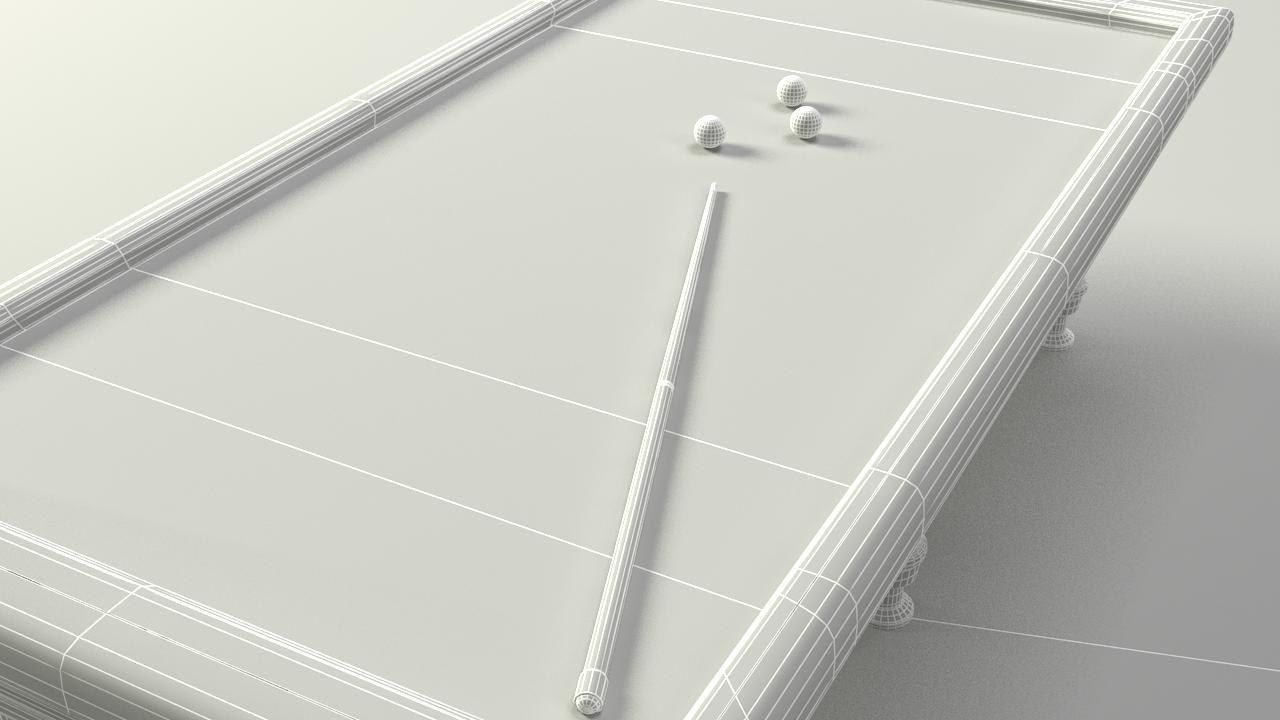 pool table free 3D model | CGTrader