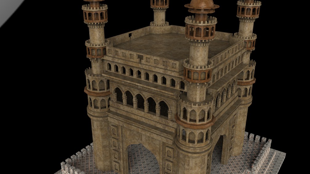 Charminar 3D model | CGTrader
