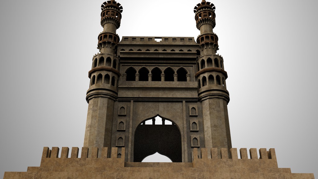 Charminar hyderabad fort 3D model | CGTrader