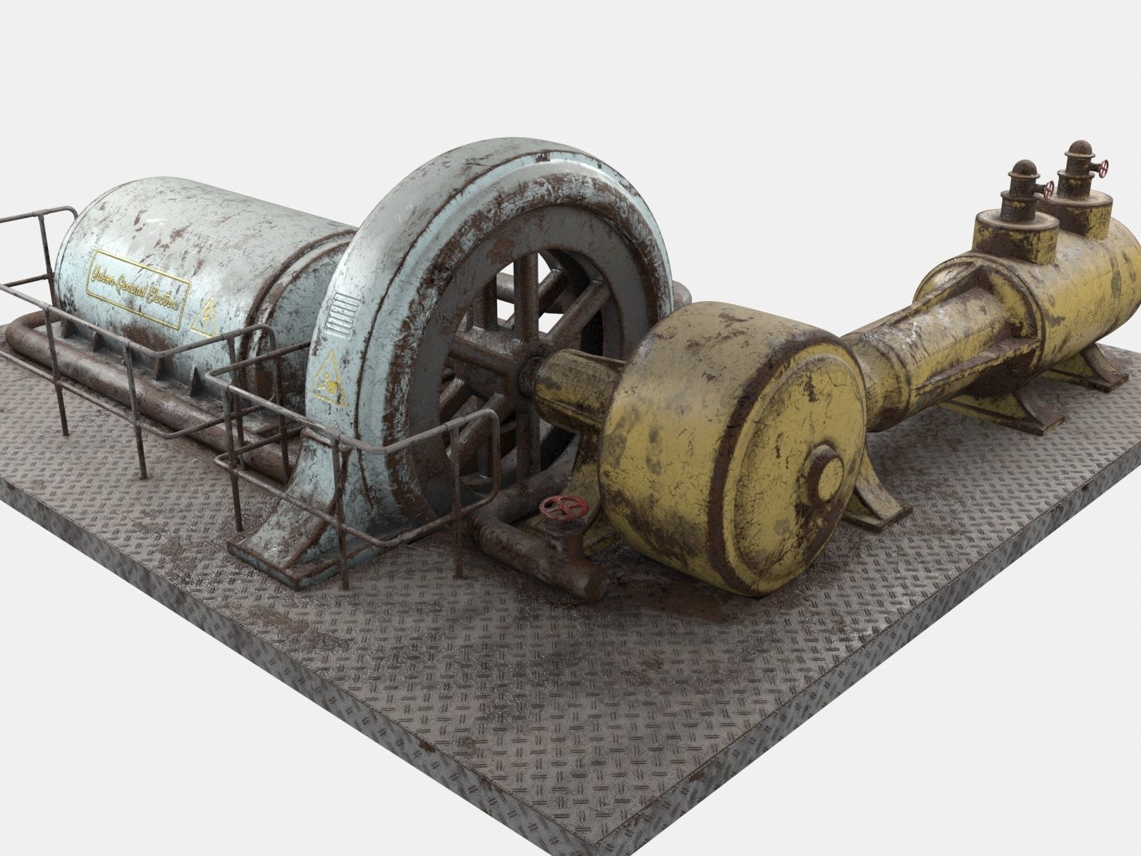 Old Generator 3D model | CGTrader