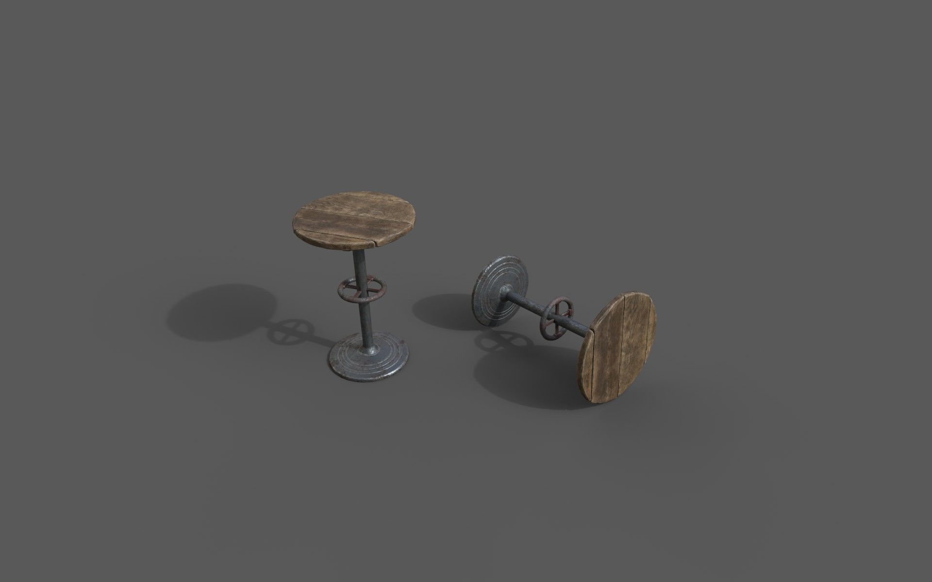 3D model Wild West style bar stool PBR VR / AR / low-poly | CGTrader