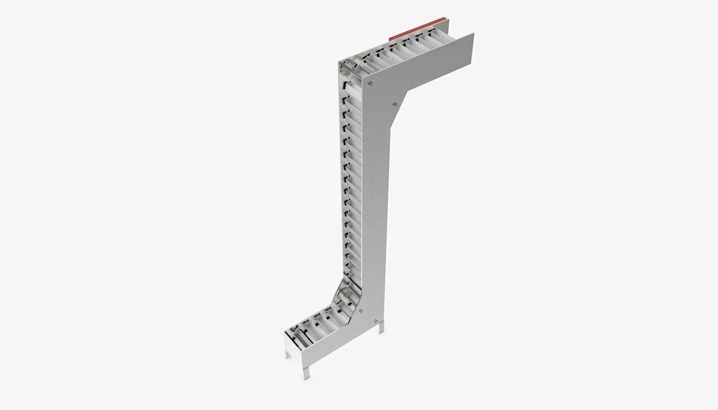 3D model Multi Point Bucket Elevator Animated VR / AR / low-poly rigged ...