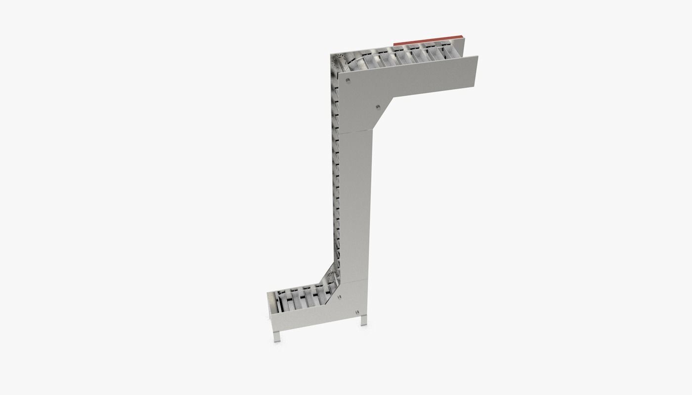 3D model Multi Point Bucket Elevator Animated VR / AR / low-poly rigged ...