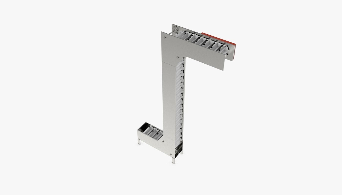 3D model Multi Point Bucket Elevator Animated VR / AR / low-poly rigged ...