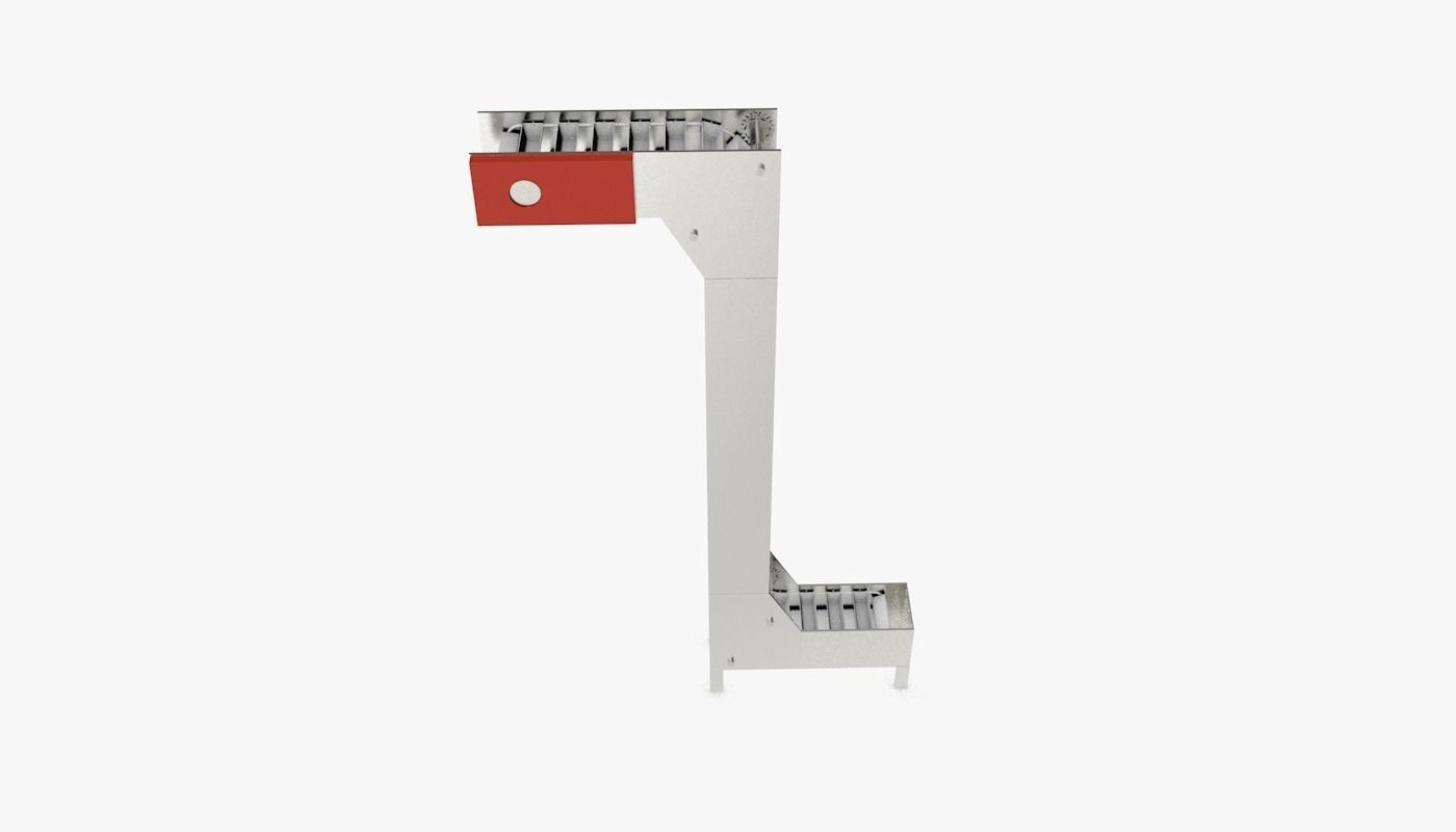 3D model Multi Point Bucket Elevator Animated VR / AR / low-poly rigged ...