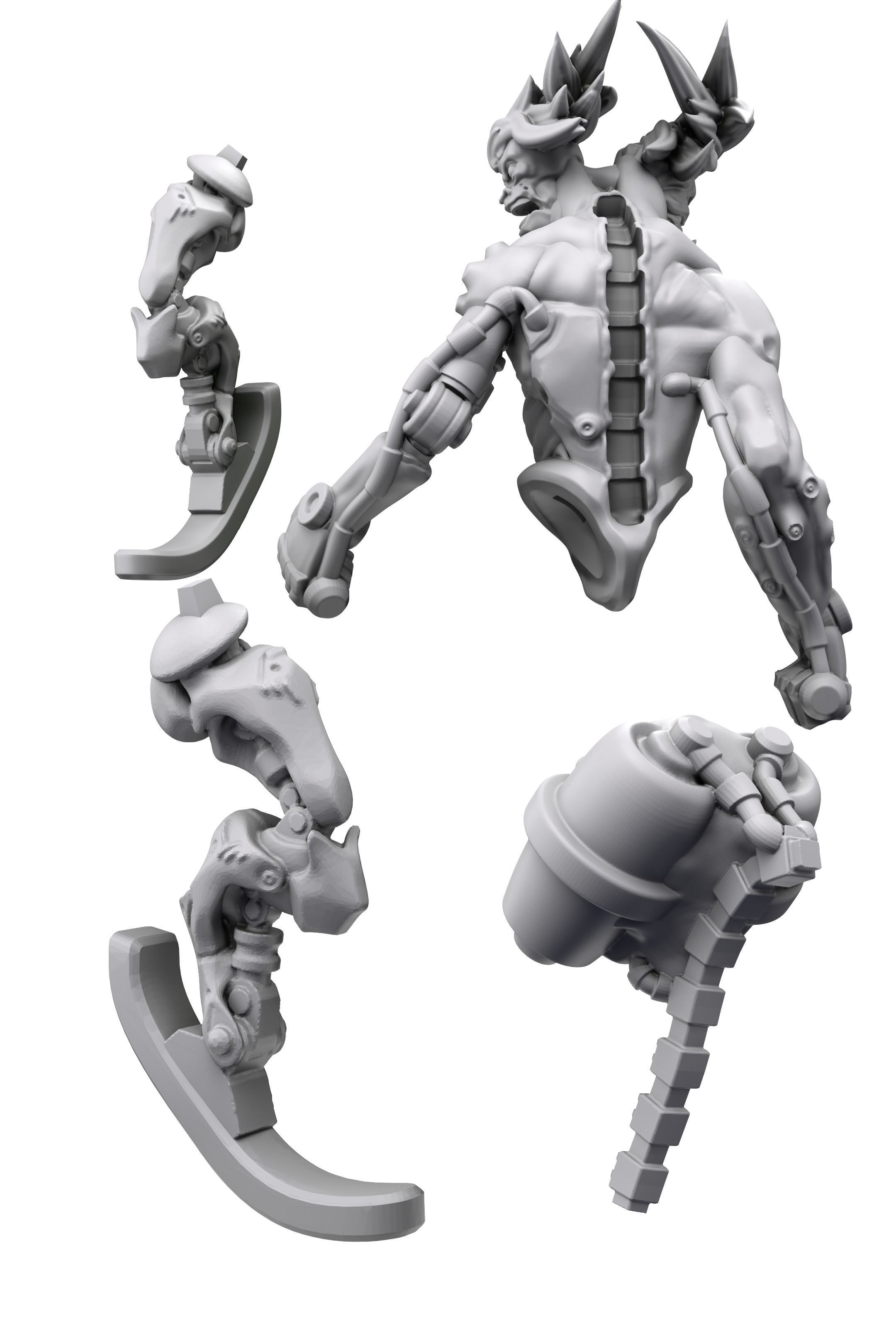 Cyber Ettin Mini for 3d print 3D model 3D printable | CGTrader
