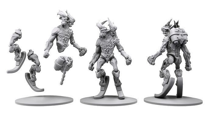 Cyber Ettin Mini for 3d print 3D model 3D printable | CGTrader