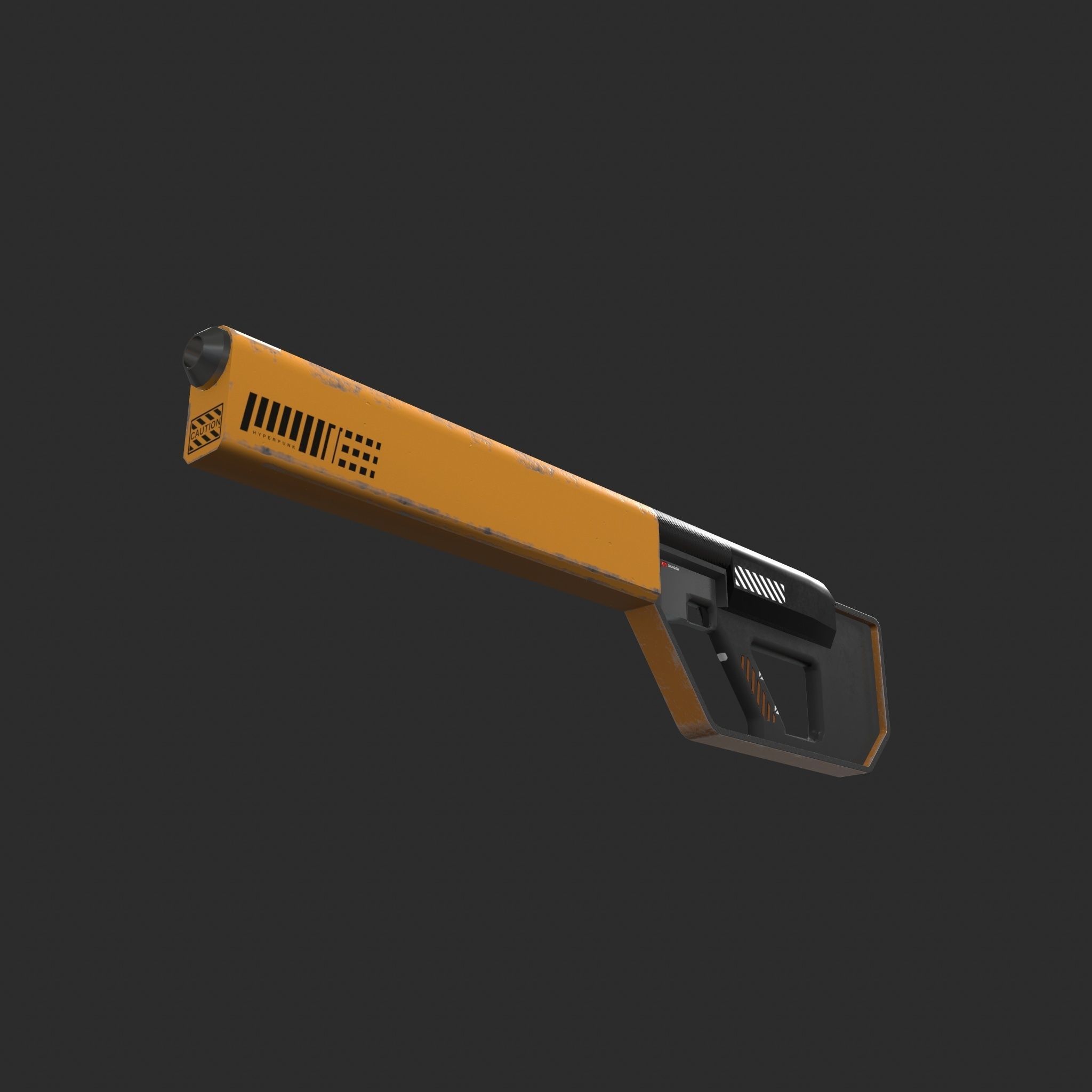 3D model SCI-FI HYPERPUNK RIFLE VR / AR / low-poly | CGTrader