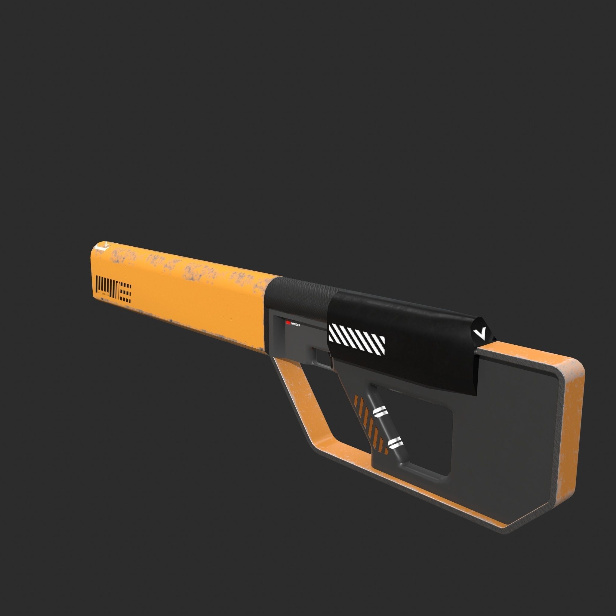 3D model SCI-FI HYPERPUNK RIFLE VR / AR / low-poly | CGTrader