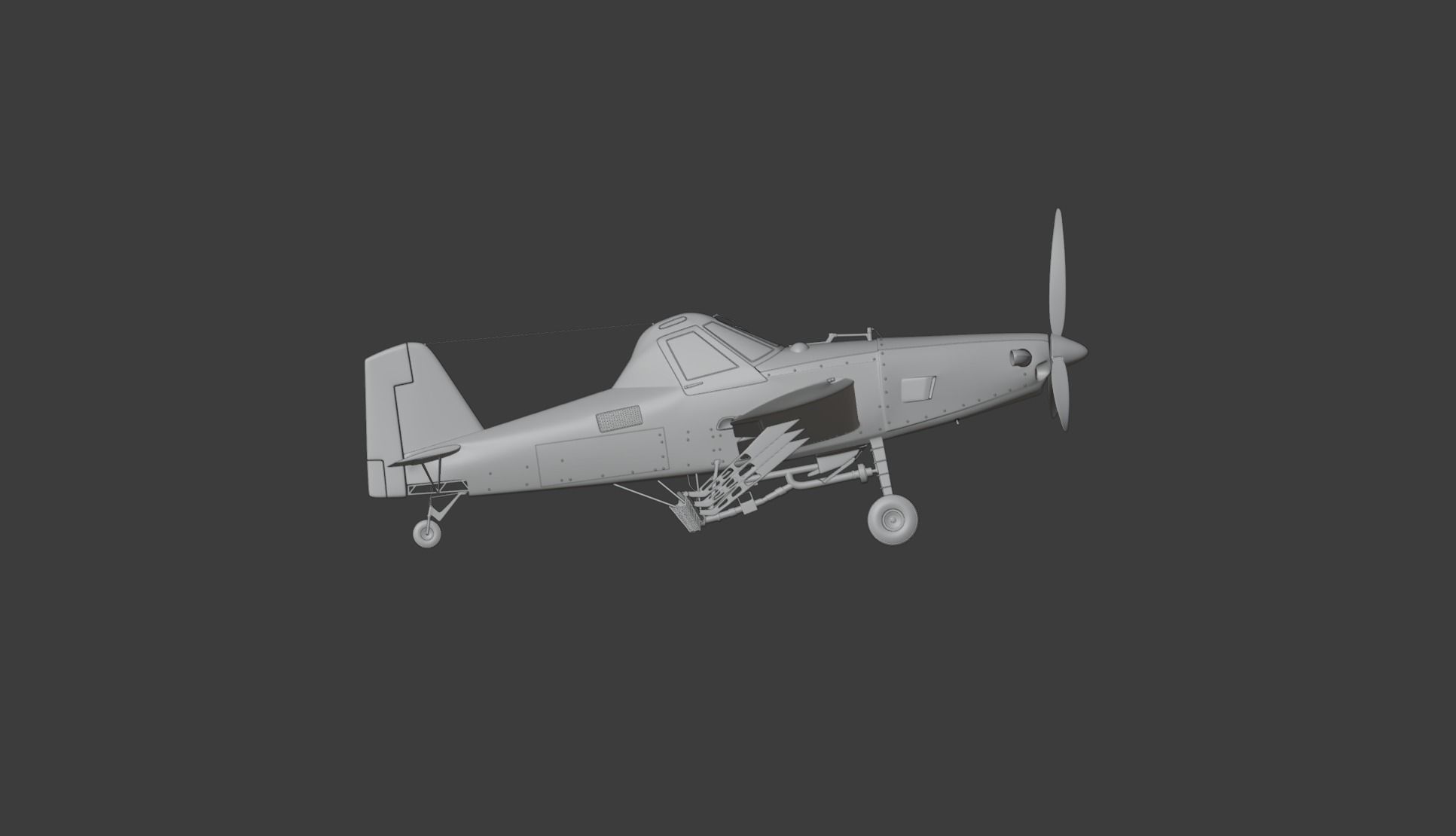 Crop Duster Plane 3D model | CGTrader