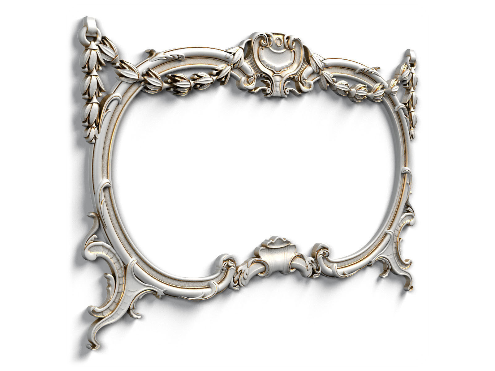 Frame0028 ornate frame 3D model | CGTrader