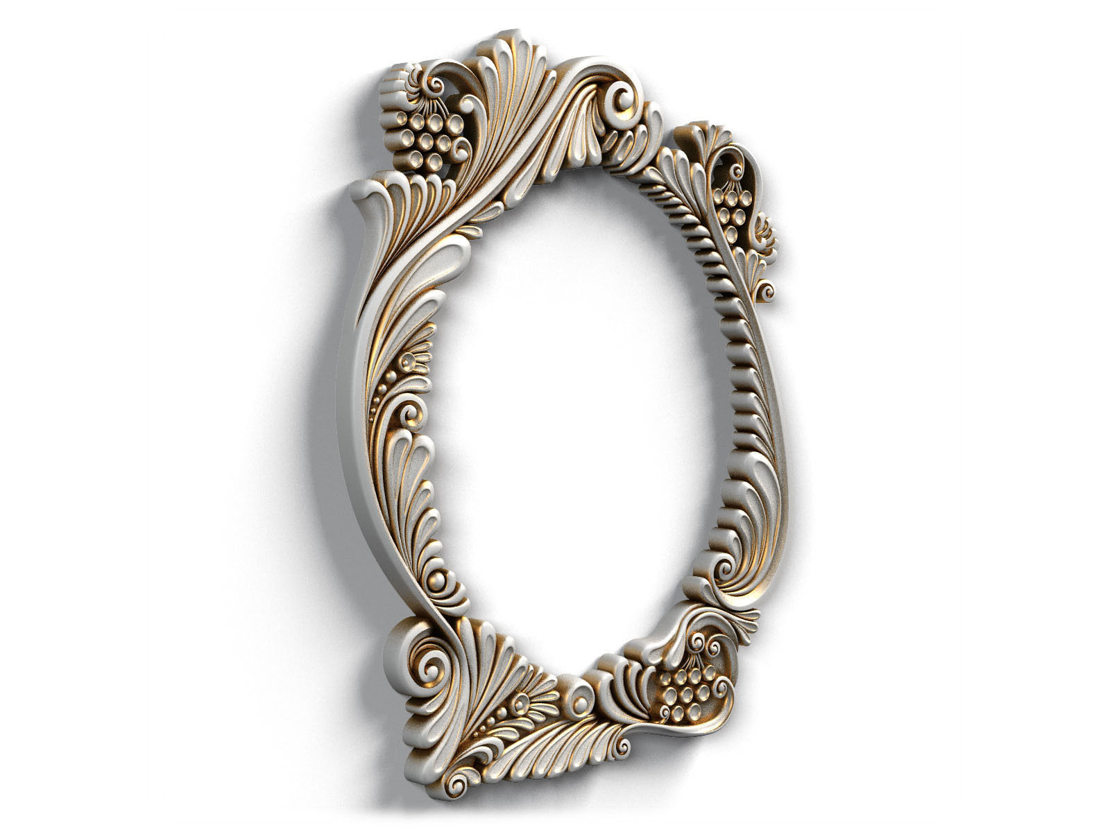 Frame0037 ornate frame 3D model | CGTrader