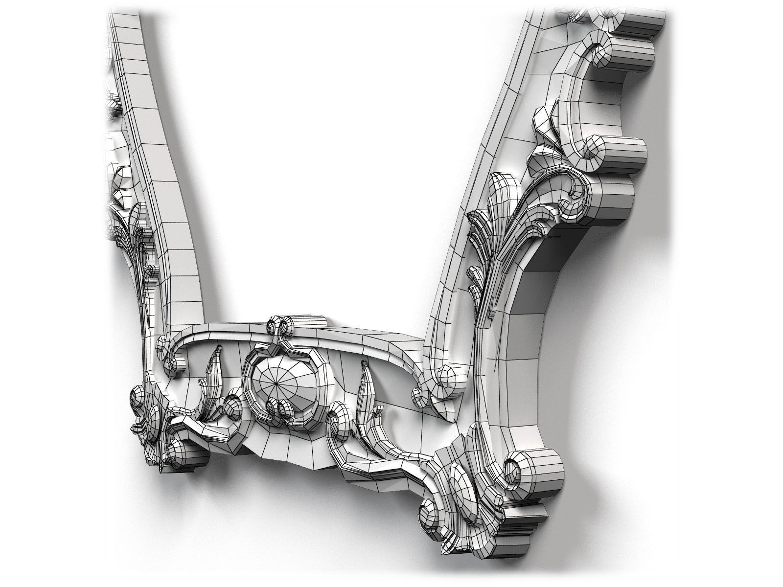 Frame0049 ornate frame 3D model | CGTrader