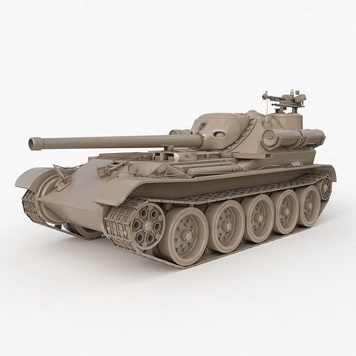 Tank Uralmash SU 101 Russian Clay VRay 3D model | CGTrader
