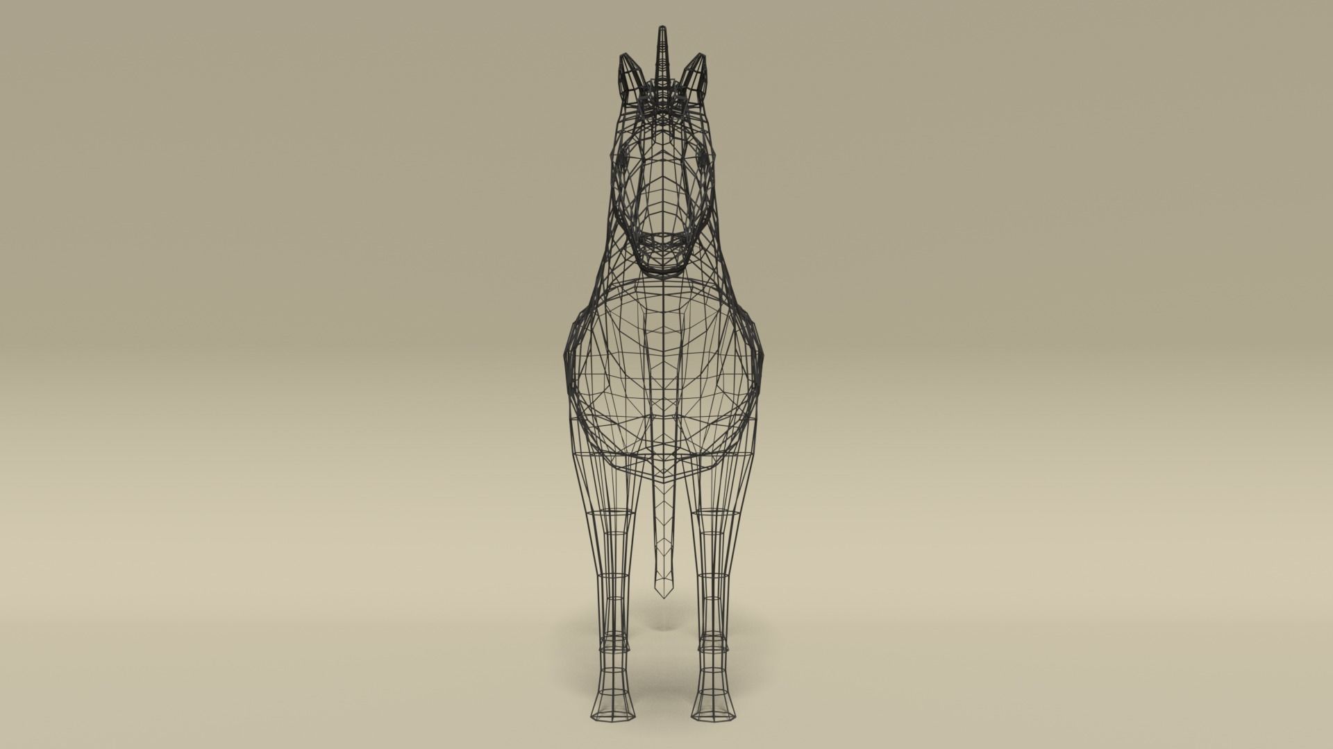 3D model Low Poly Cartoon Unicorn VR / AR / low-poly | CGTrader