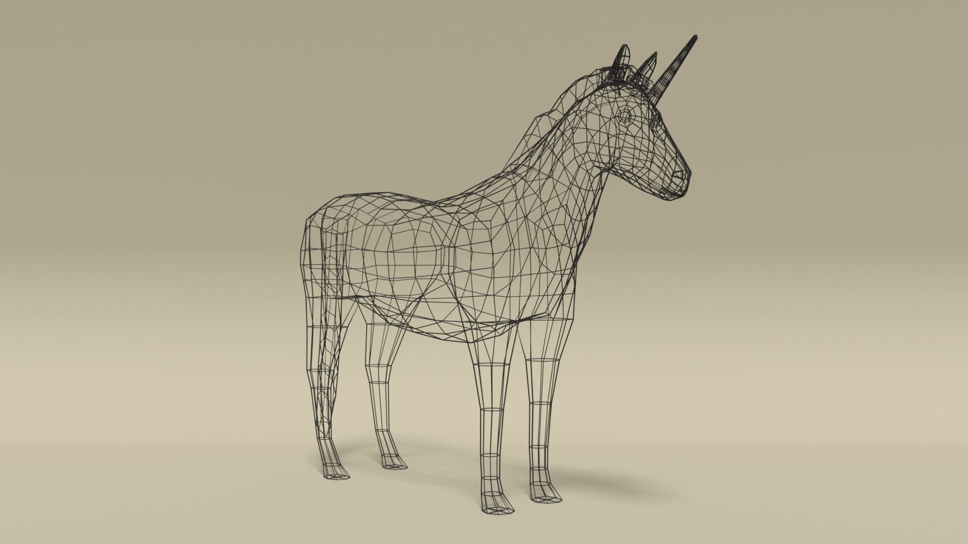 3D model Low Poly Cartoon Unicorn VR / AR / low-poly | CGTrader
