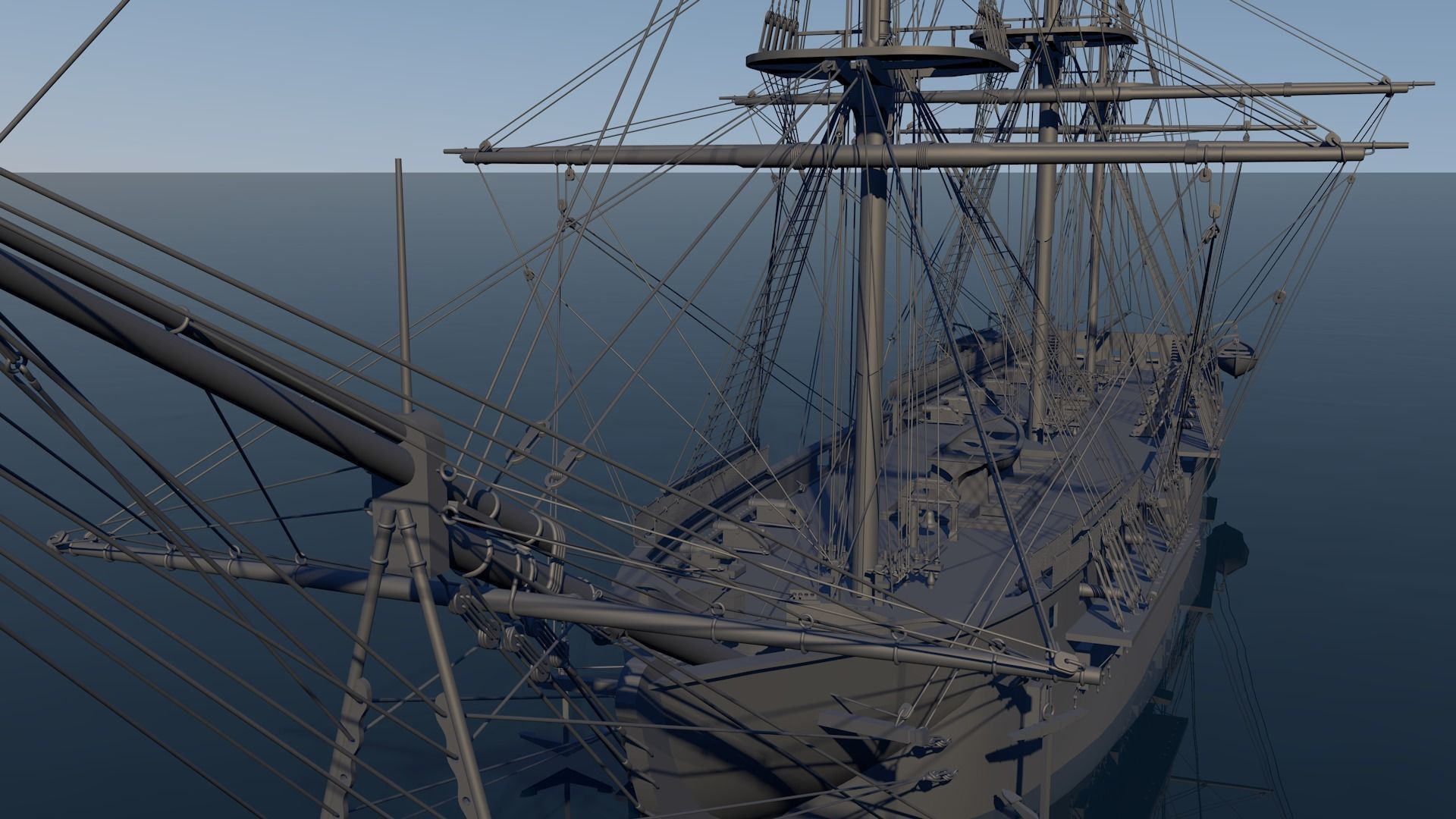 Ship USS Constitution 3D model | CGTrader