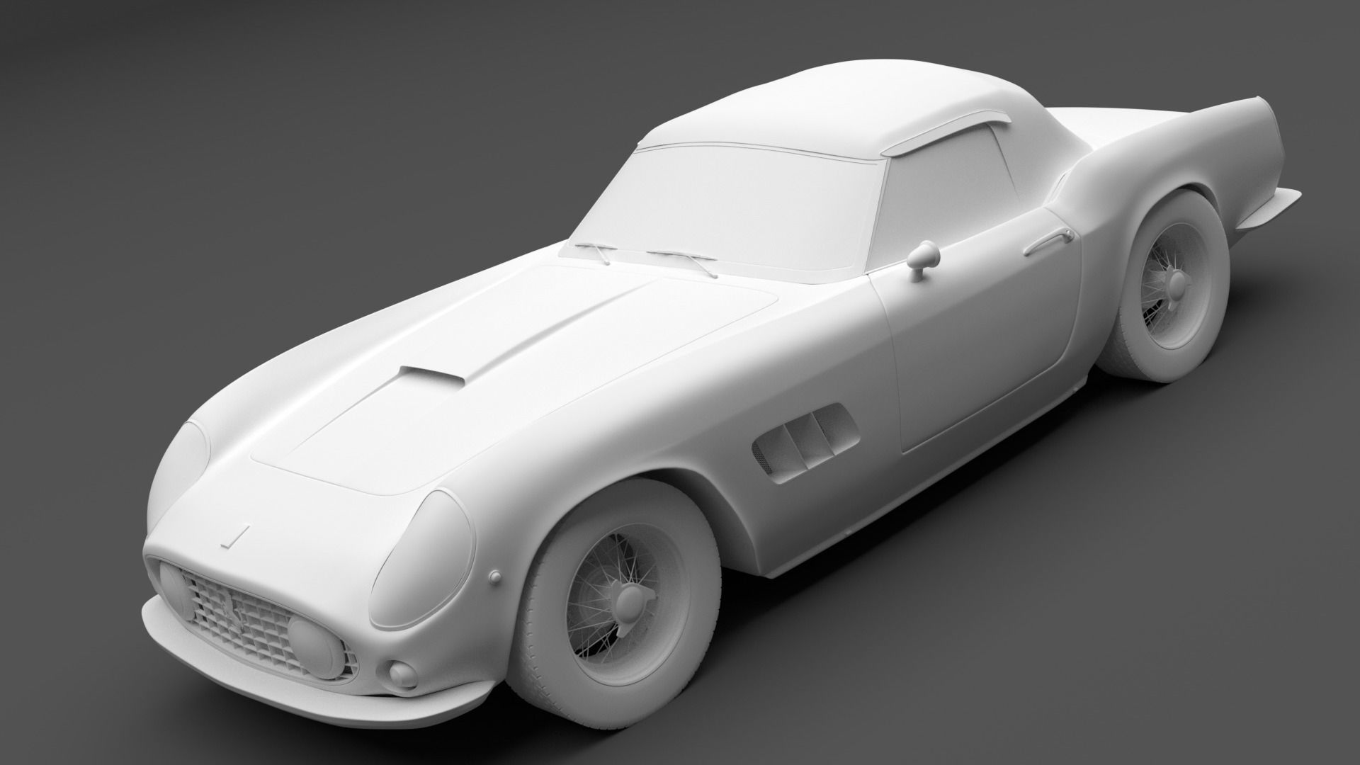1962 Ferrari 250 GT California Spyder 3D model | CGTrader