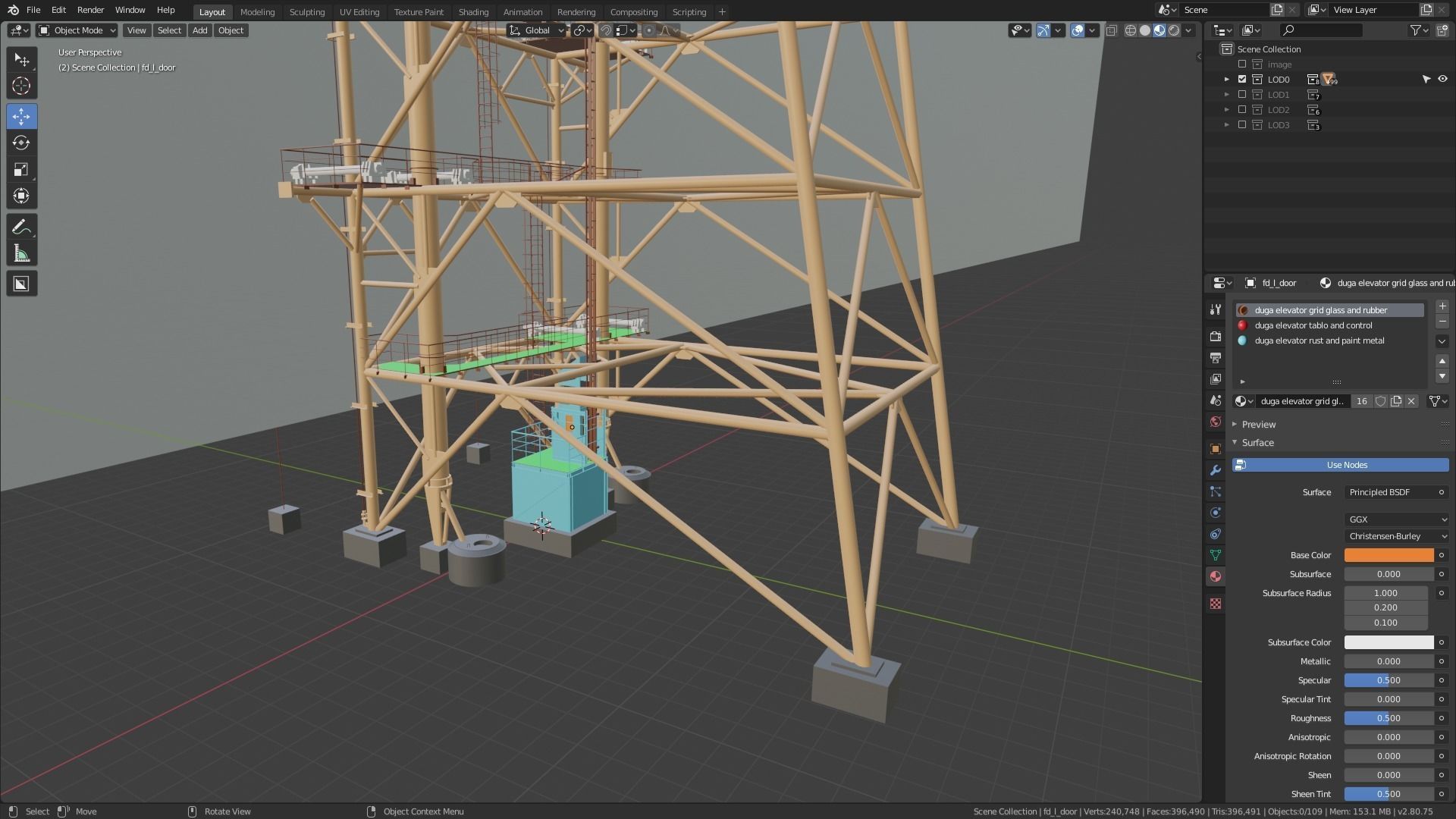 3D model ZGRLS DUGA PRIPYAT CHERNOBYL - 2 GAME READY VR / AR / low-poly ...