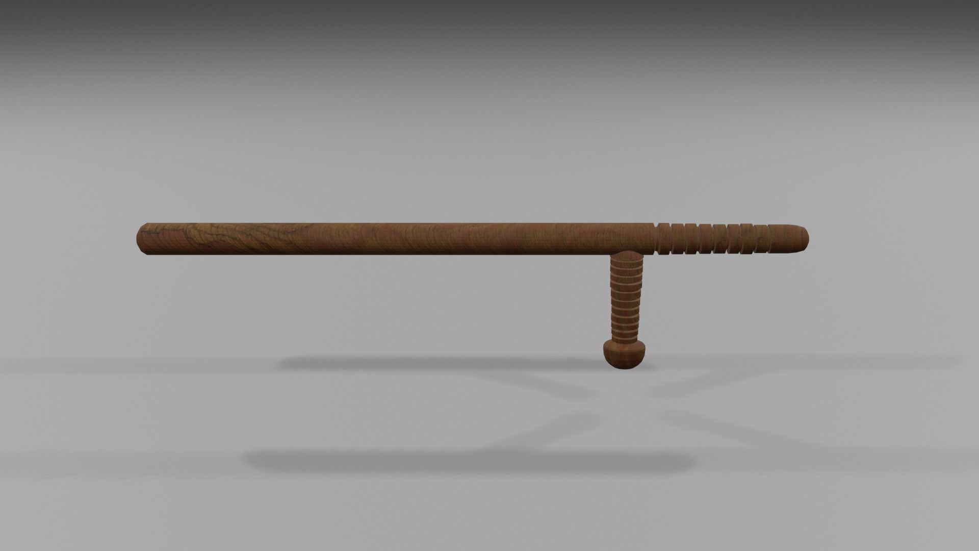 wooden police baton 3D asset | CGTrader