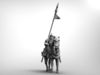 Feudal Guard Shock Cavalry 3D model 3D printable | CGTrader