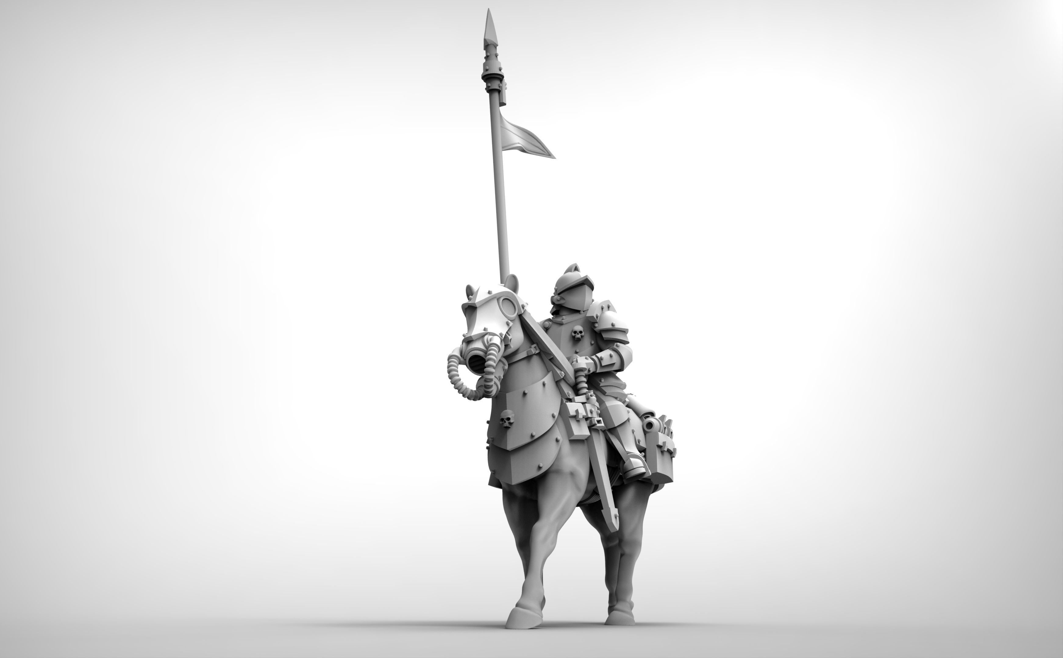 Feudal Guard Shock Cavalry 3D model 3D printable | CGTrader