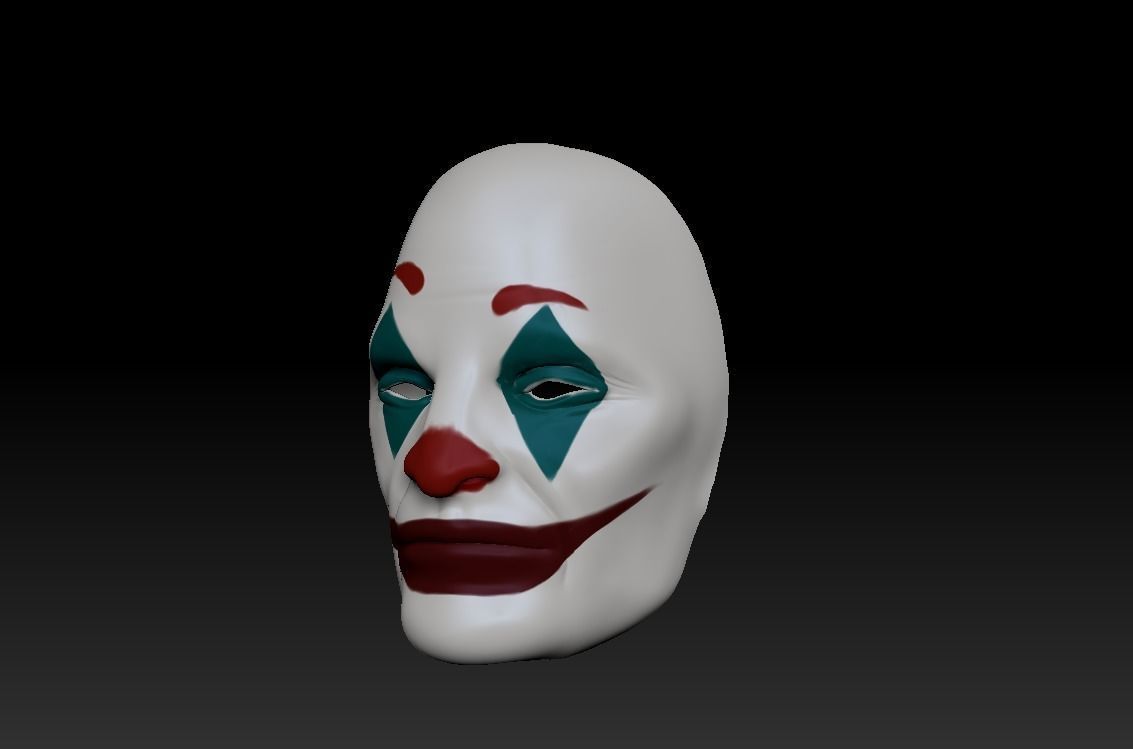 Joker mask 3D model 3D printable | CGTrader
