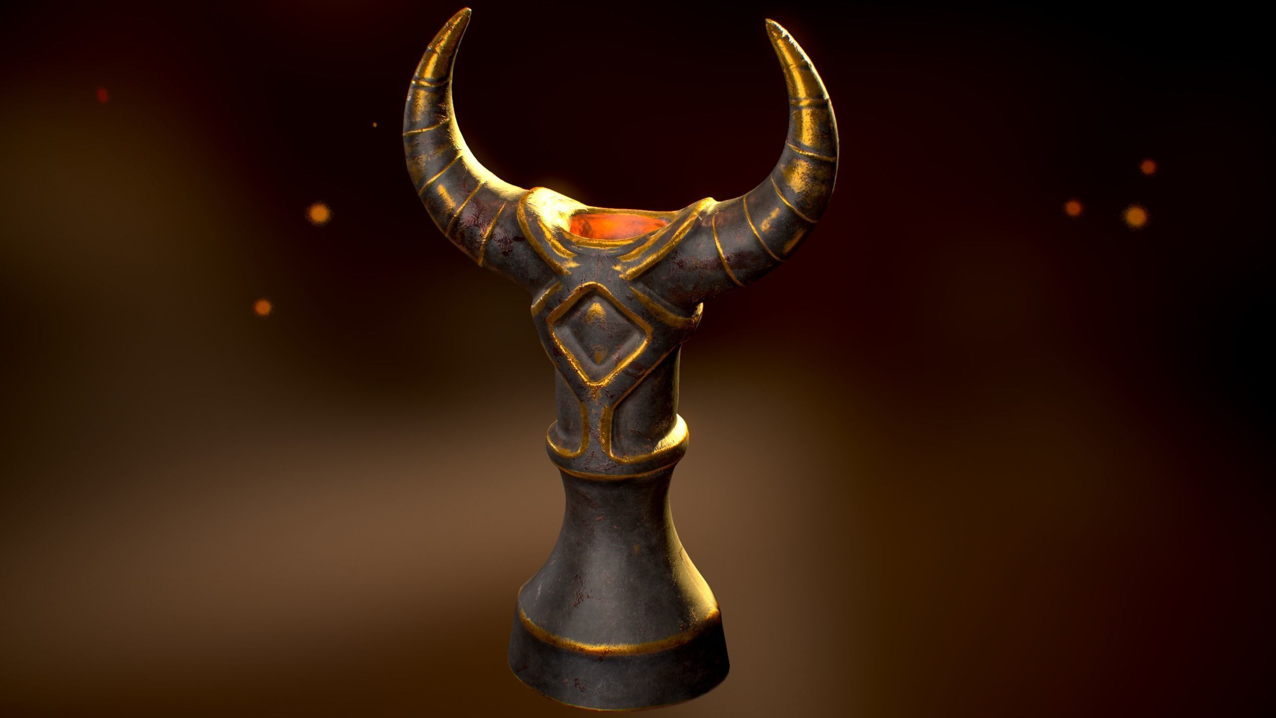 3D model Gold Totem VR / AR / low-poly | CGTrader