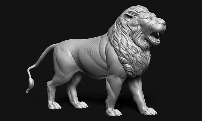 Lion Idol 3D model 3D printable | CGTrader
