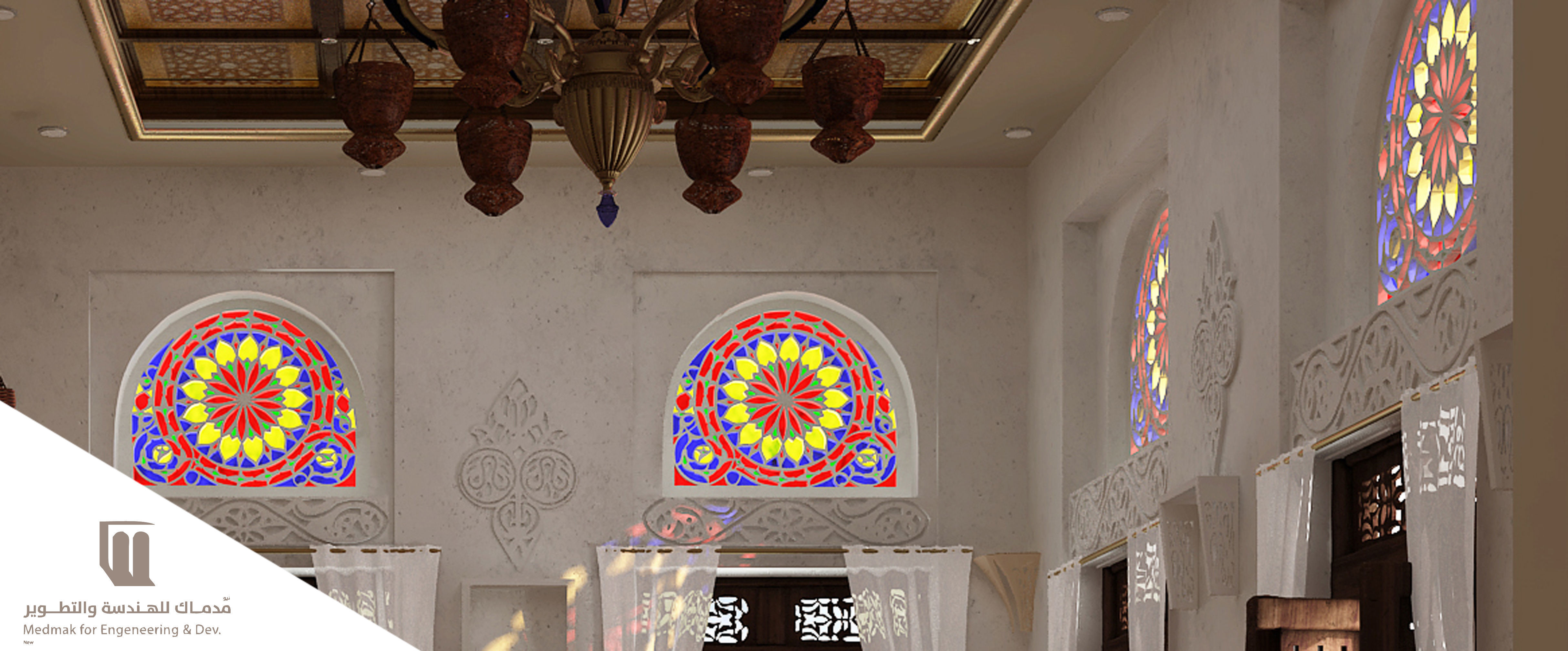 Yemeni Qamaria stained glasses windows 3D model | CGTrader