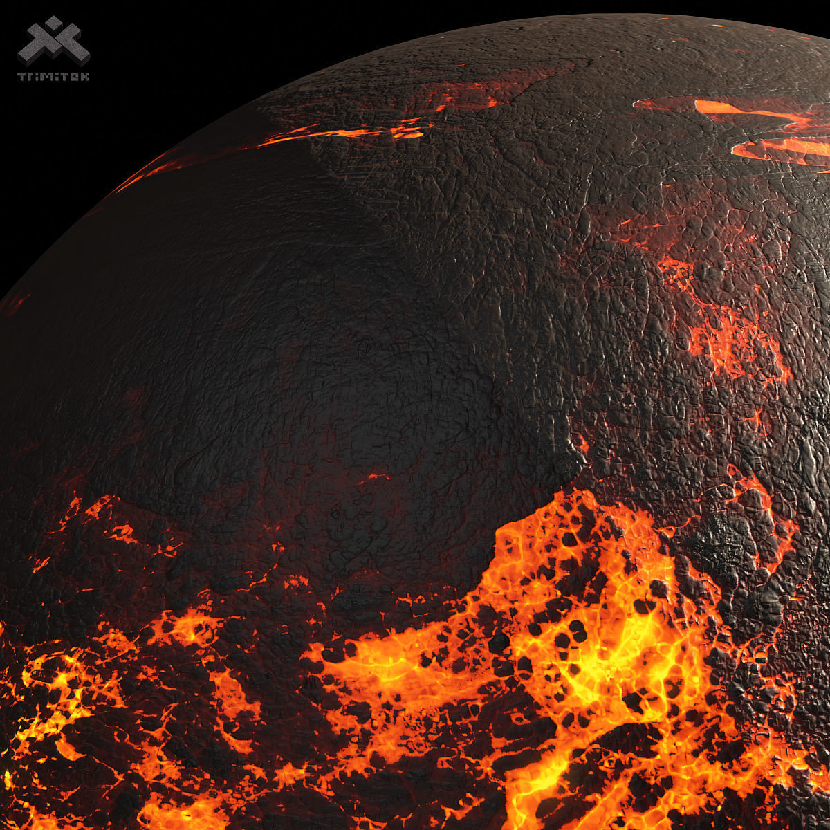 Lava Planets Collection - 8k PBR | CGTrader