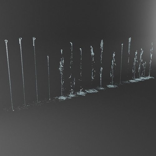 Water Jet Exterior Fountains Pack 3D model | CGTrader