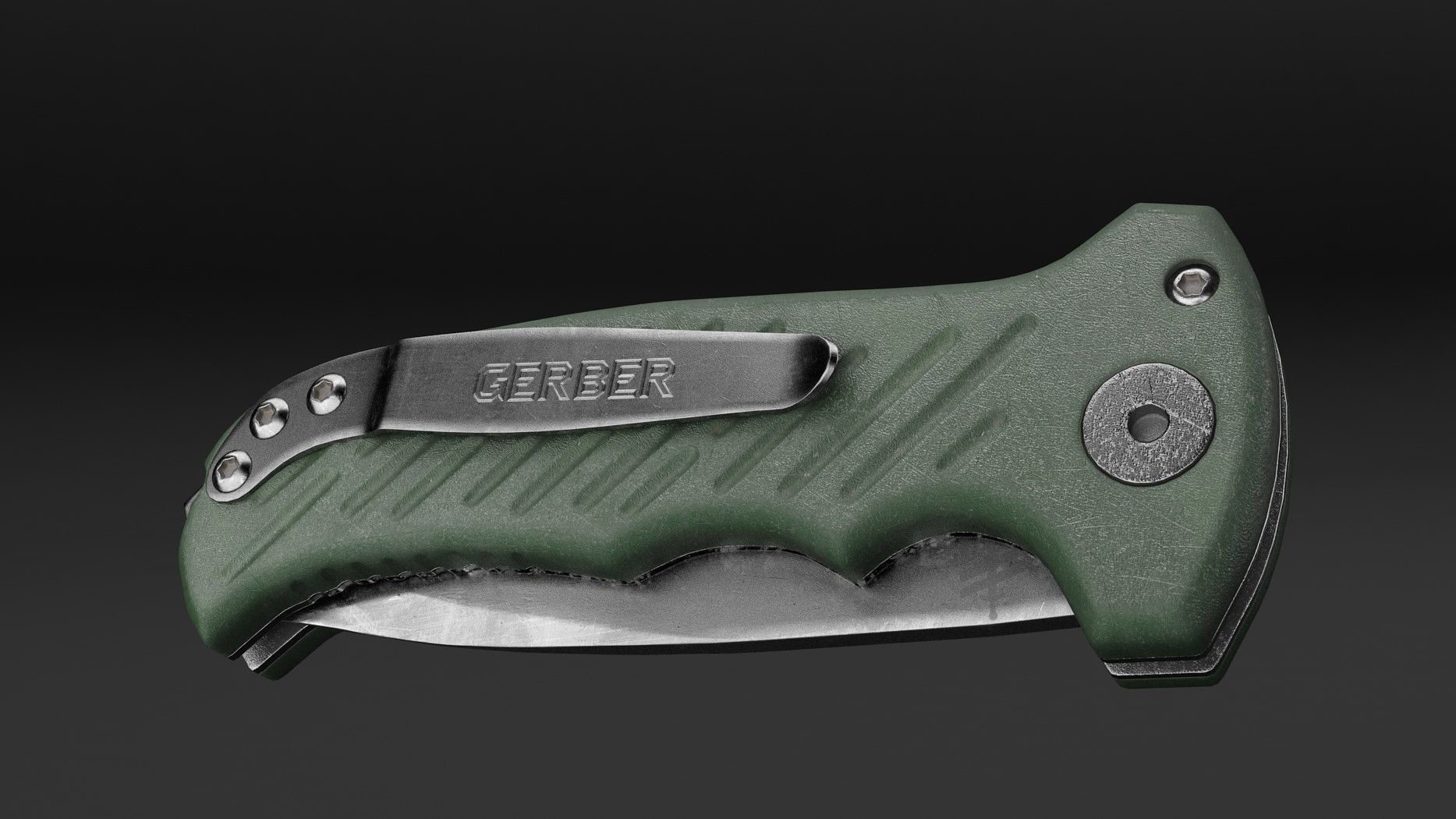 Gerber Auto Knife free 3D model | CGTrader