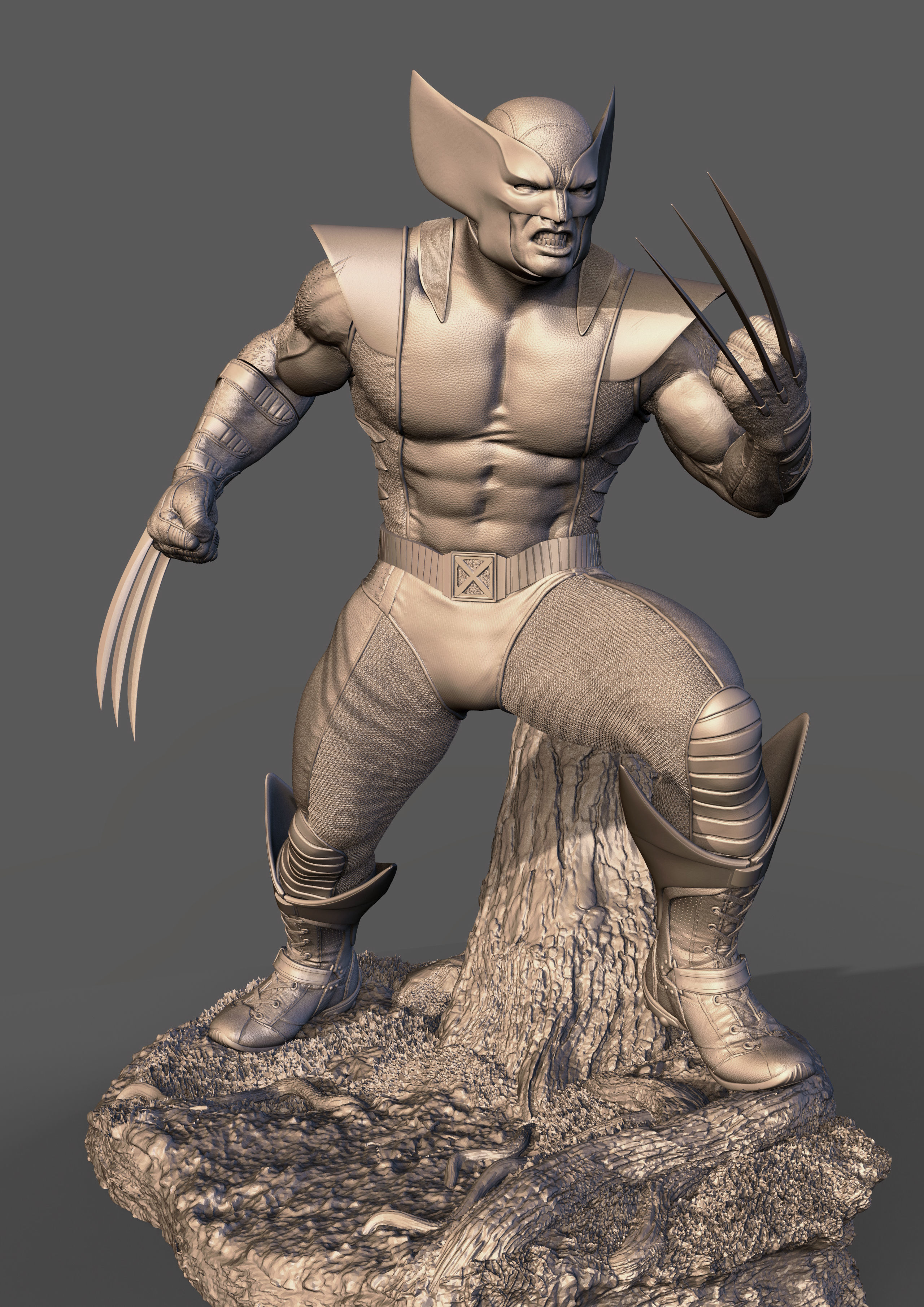 Wolverine stl 3D model 3D printable | CGTrader