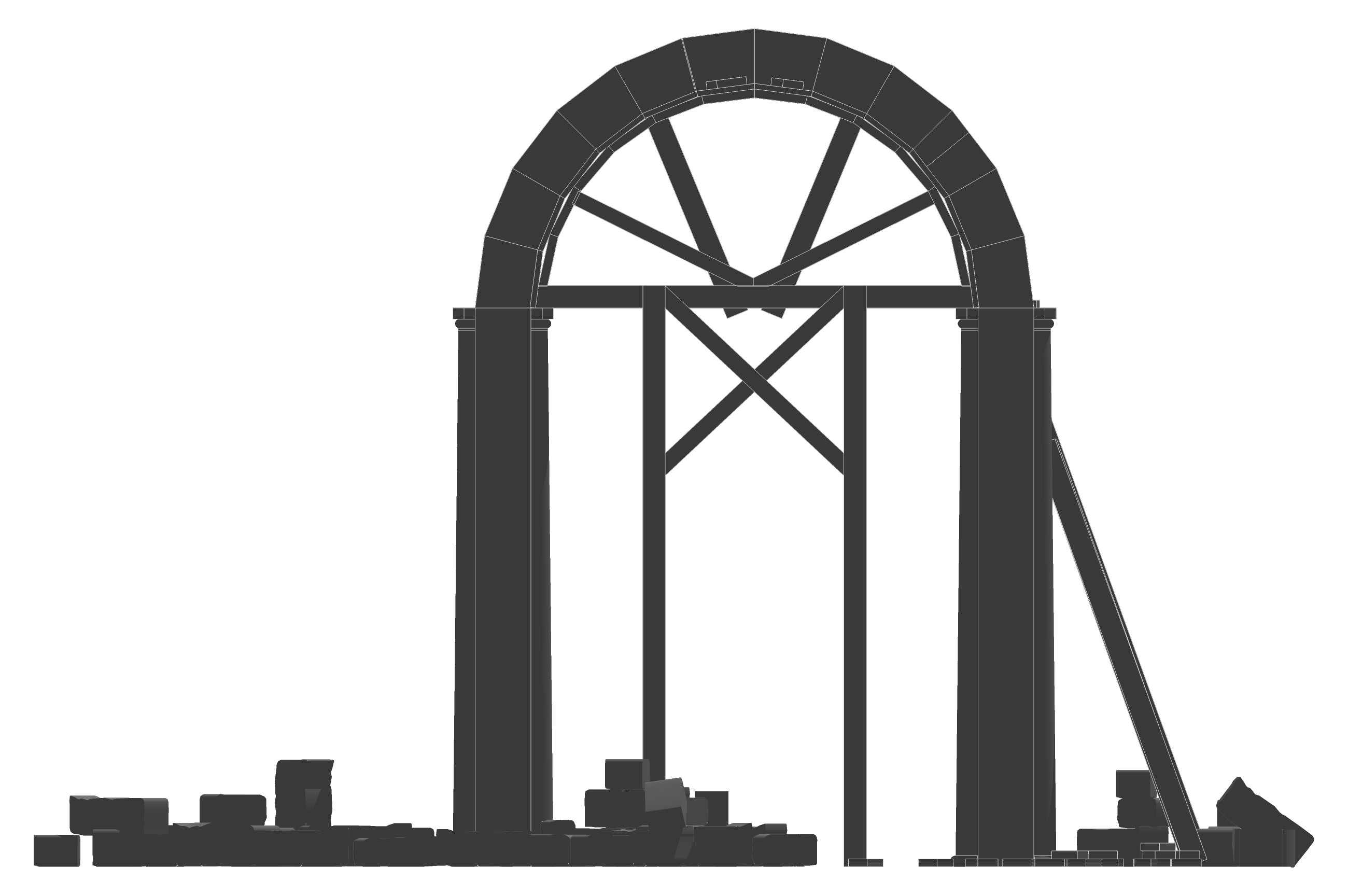 3D model Roman Arch reenactment VR / AR / low-poly rigged | CGTrader