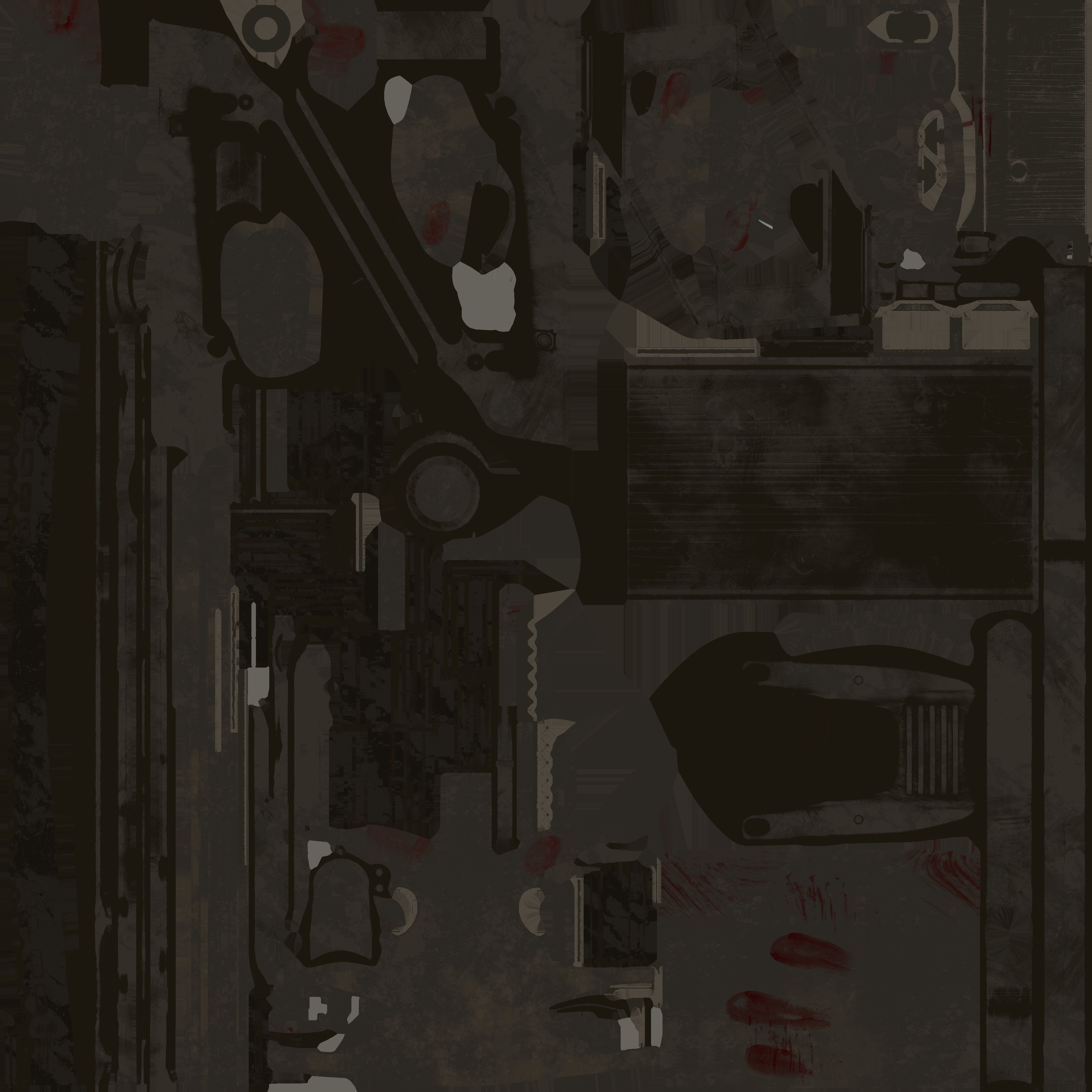 3D model New-generation AK12 machine-Gun VR / AR / low-poly animated ...