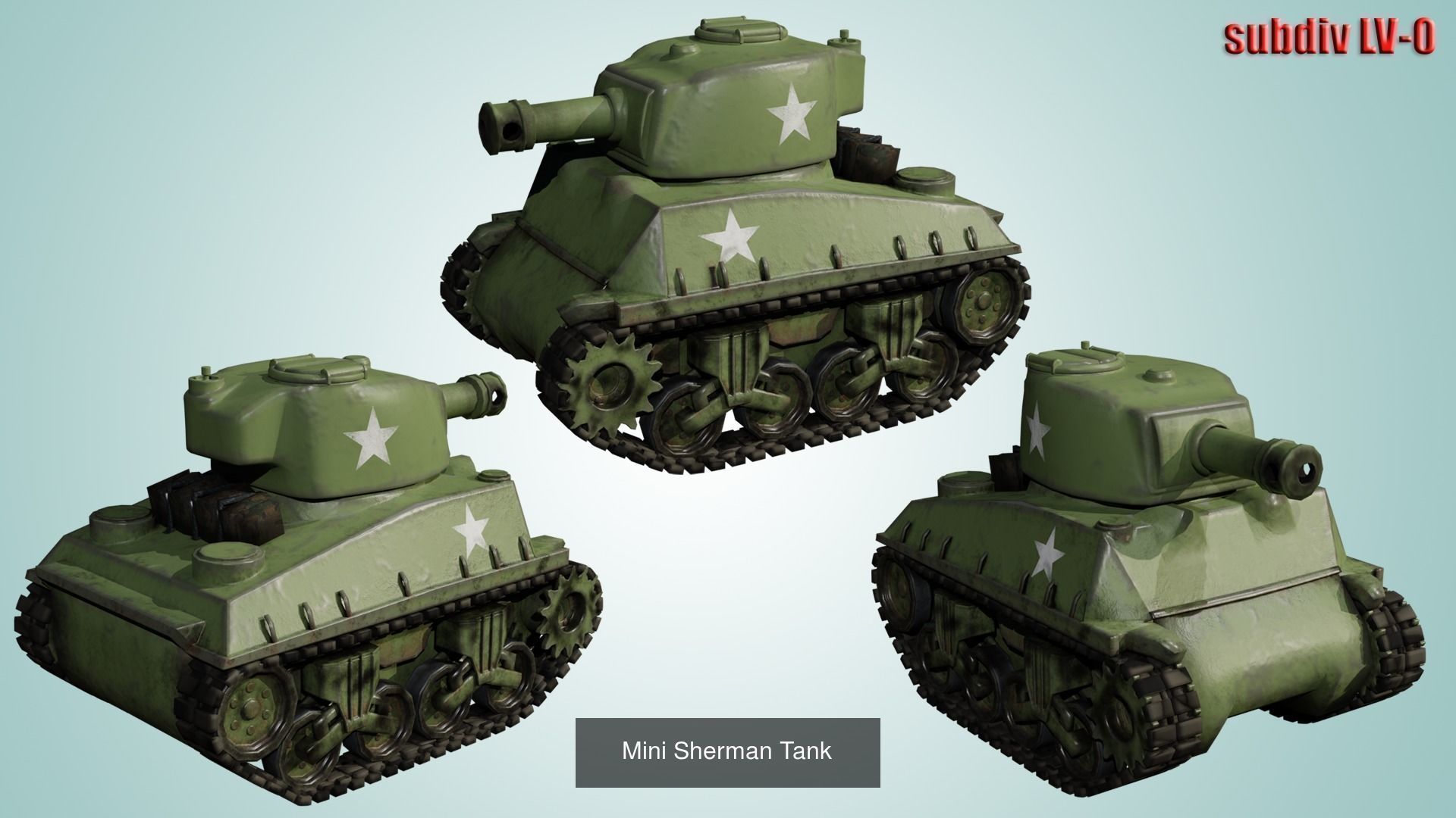 3D Model Collection Mini Tanks VR / AR / low-poly | CGTrader