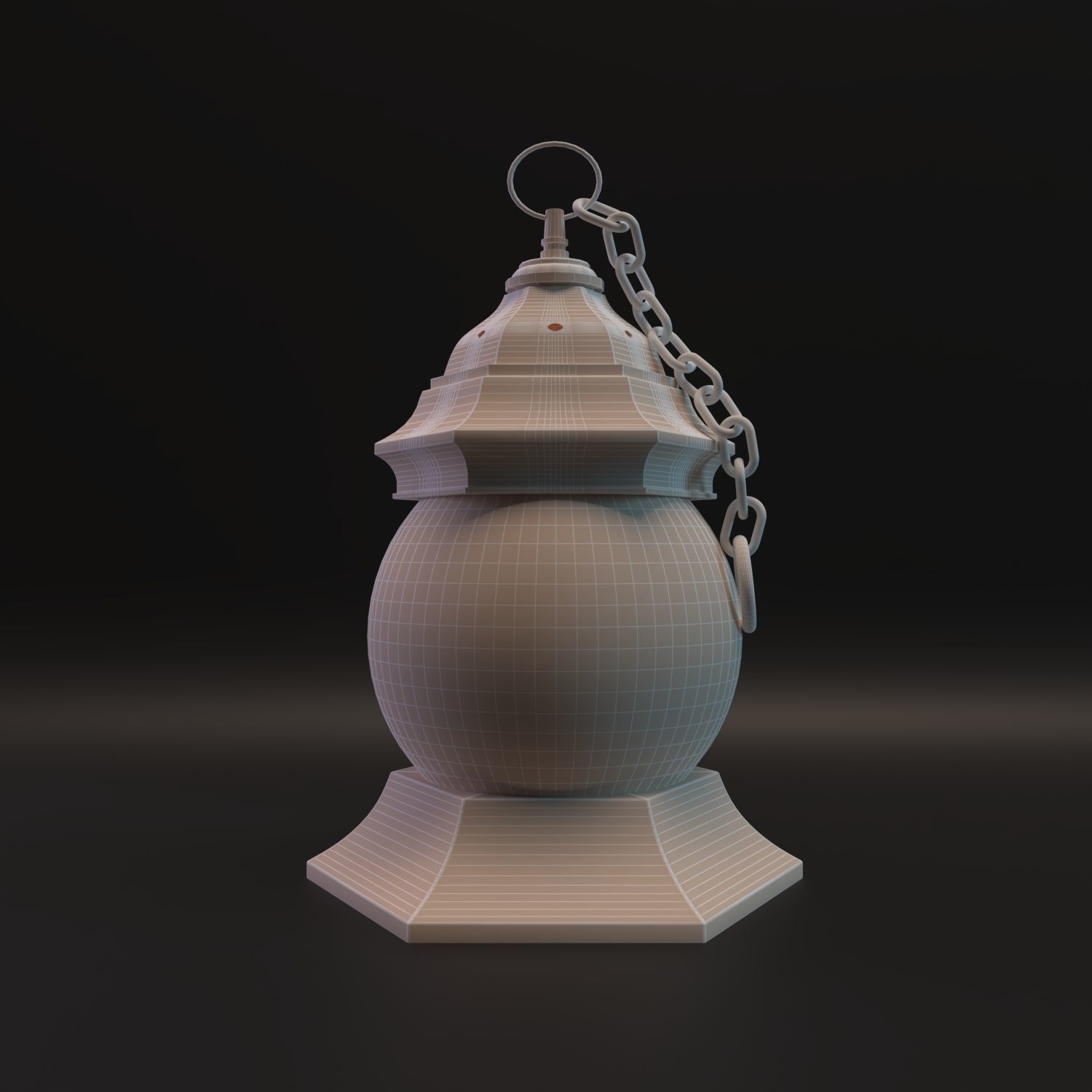 Candle Lantern for Halloween 3D model 3D model | CGTrader