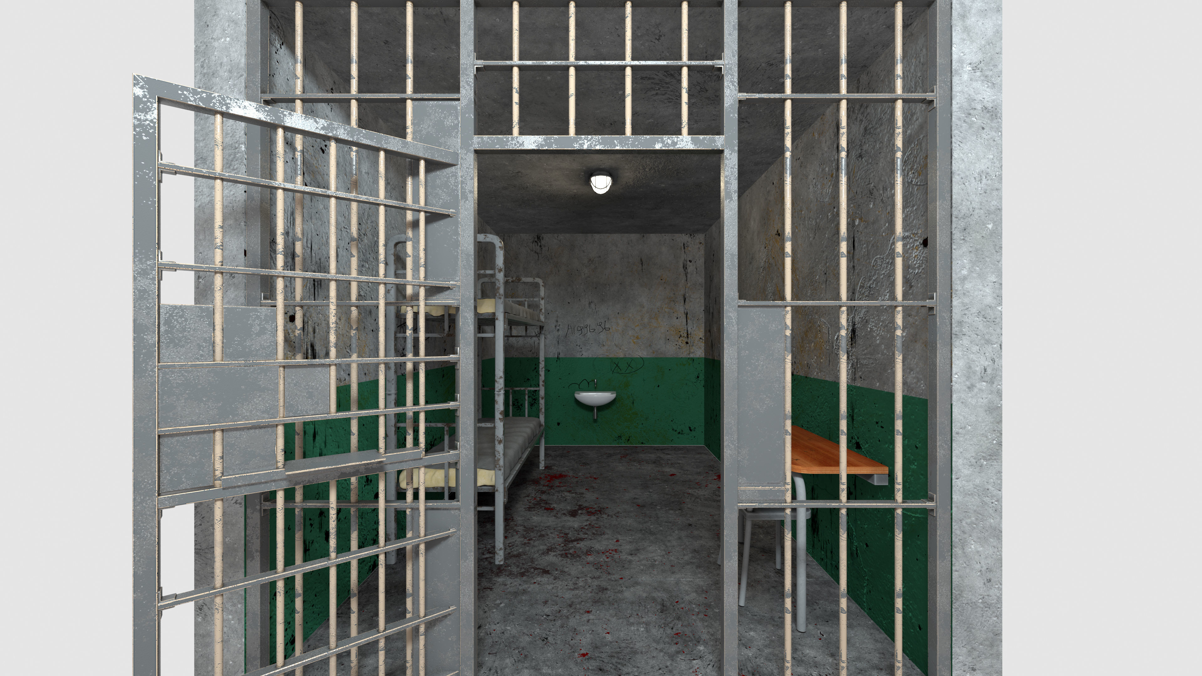 Prison room 3D model | CGTrader