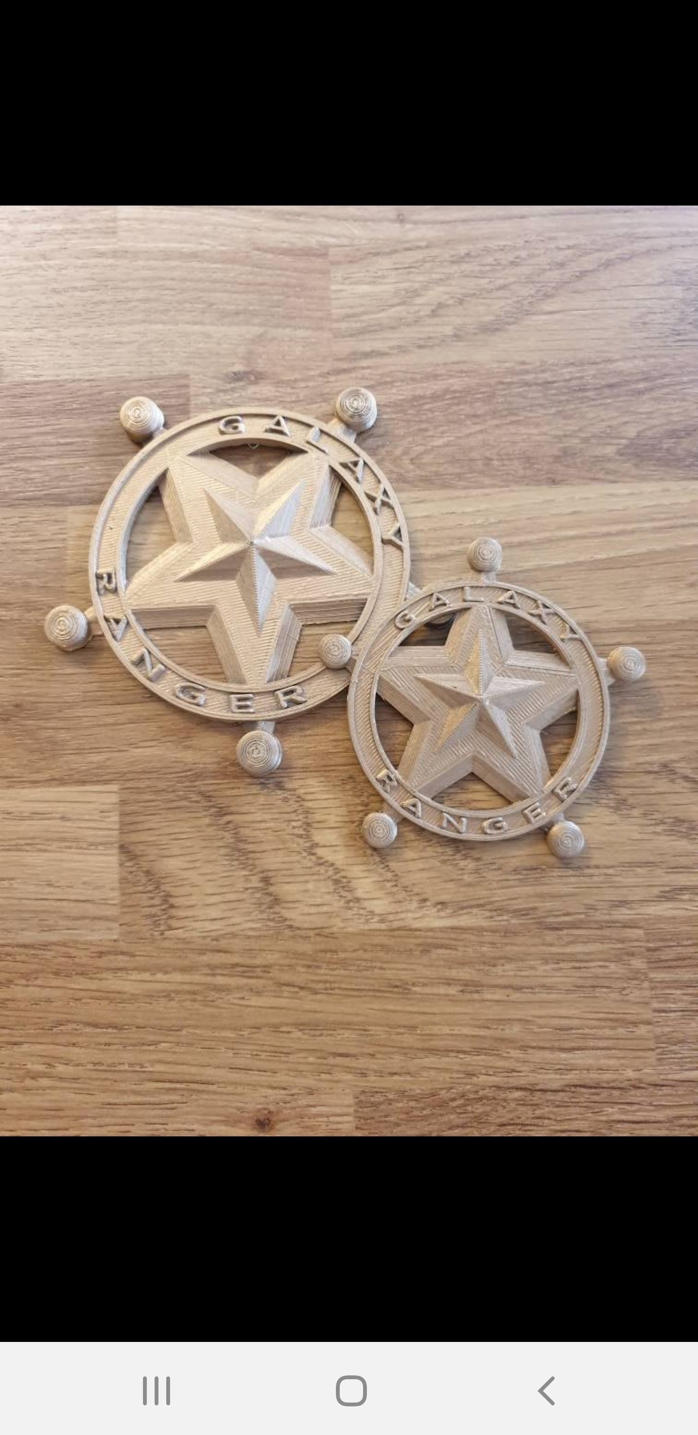 Galaxy Ranger Gun and Badge 3D model 3D printable | CGTrader