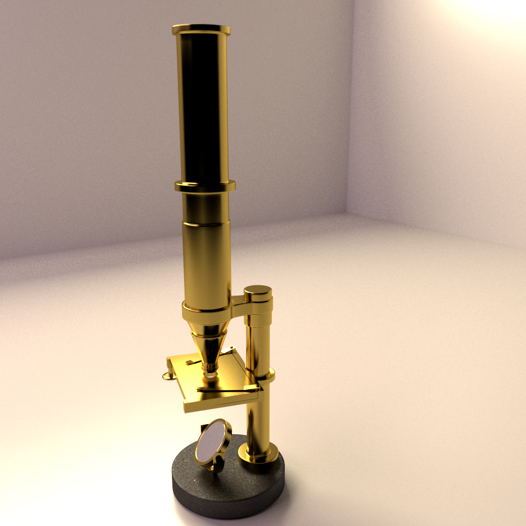 Antique Microscope 3D model | CGTrader