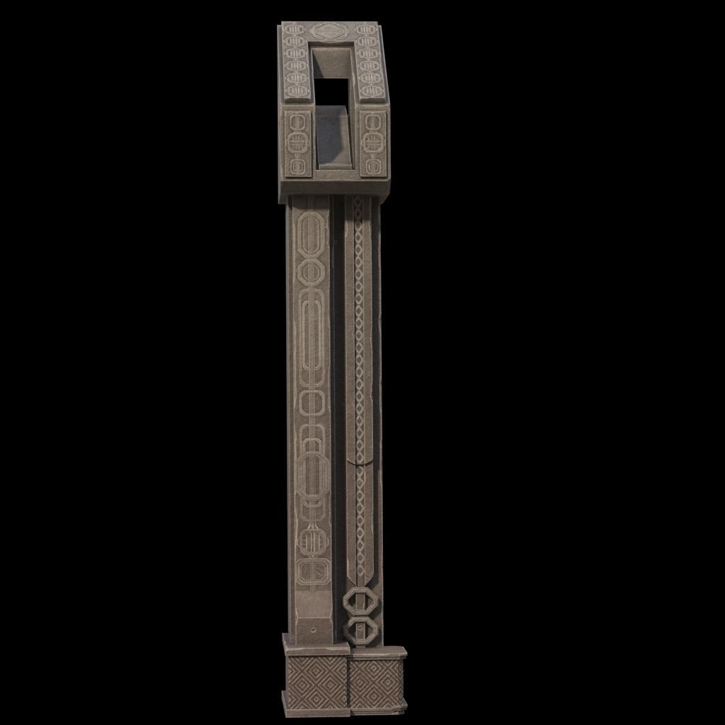 fantasy column 3D model | CGTrader