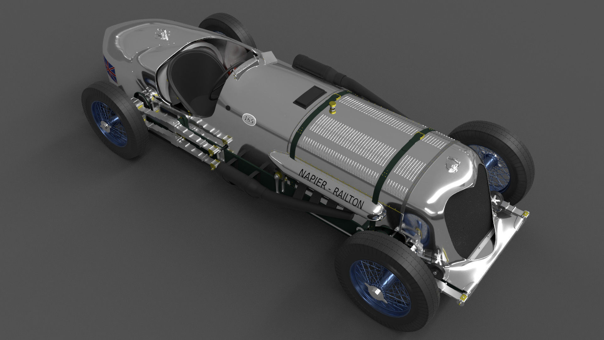 Napier Railton 3D model | CGTrader