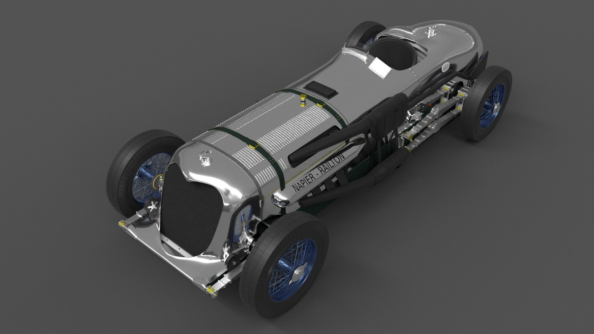 Napier Railton 3D model | CGTrader